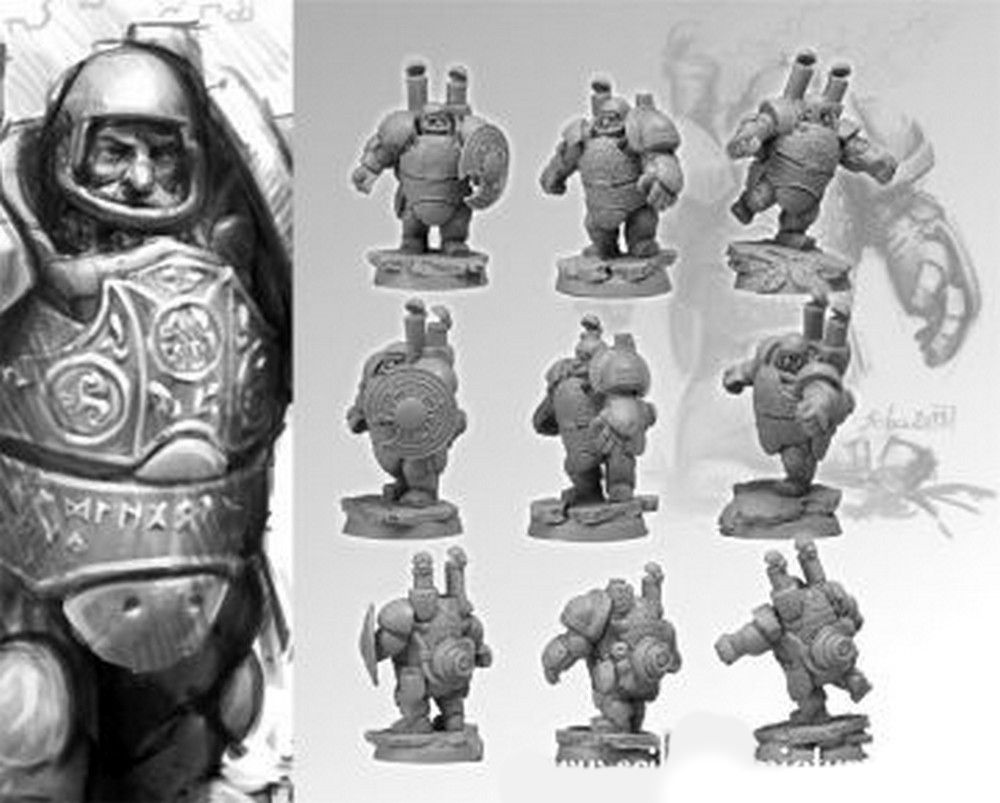 Dwarves Steam Players Set Scibor Miniatures 28FF0012 | Wayland Games