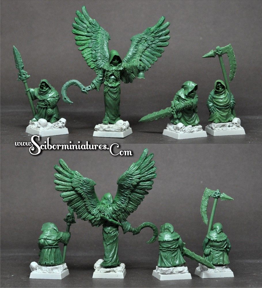 Angel of Death & Retinue 4 Miniatures Set 28FM0696 | Wayland Games