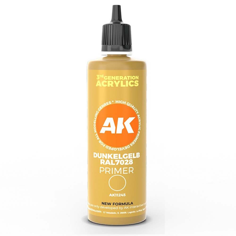 Dunkelgelb RAL 7028 Dark Yellow Surface Primer 100ml 3rd Gen AK11245 ...