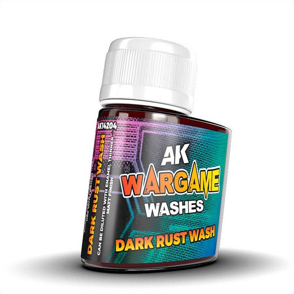 Wargame Wash: Dark Rust Wash 35ml AK14204 | Wayland Games