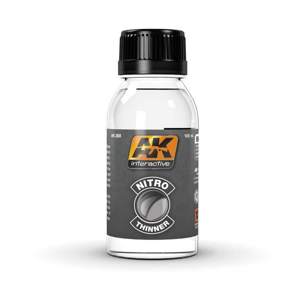 Nitro Thinner (for Clear Colors And For Cleaning) 100ml AK268 | Wayland ...
