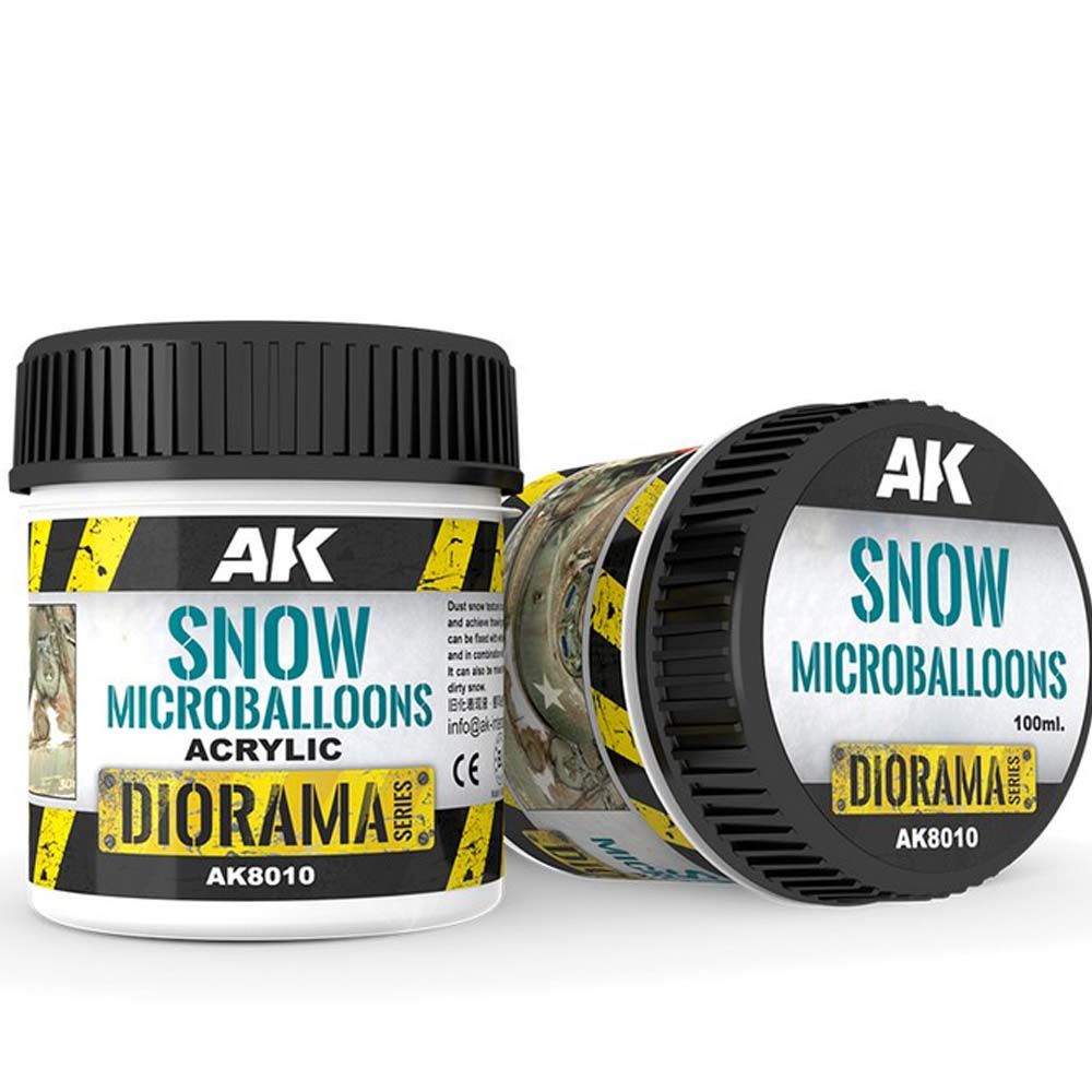 AK Diorama: Snow Microballoons - 100ml AK8010 | Wayland Games