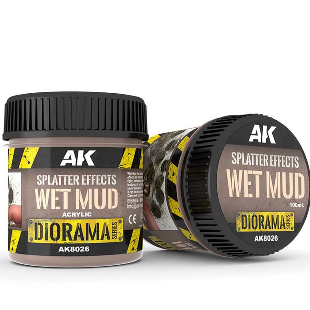 AK Diorama: Splatter Effects Wet Mud - 100ml - Base Product (Acrylic ...