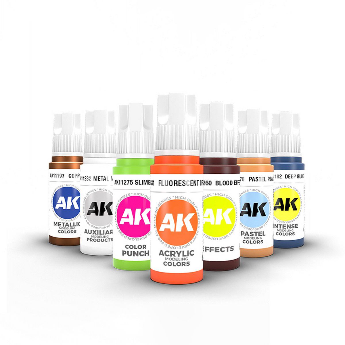 AK Interactive: 3rd Gen Acrylic Paints - Full Range Set AK Interactive | Wayland Games