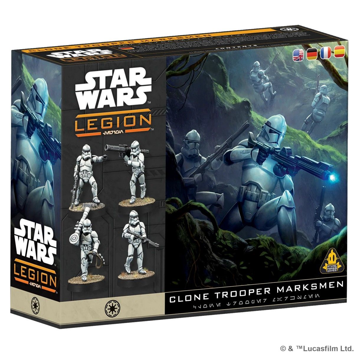Star Wars: Legion - Clone Trooper Marksmen Atomic Mass Games AMGSWQ23 ...