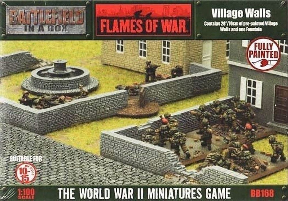Battlefield in a Box - Village Walls Gale Force Nine BB168 | Wayland Games