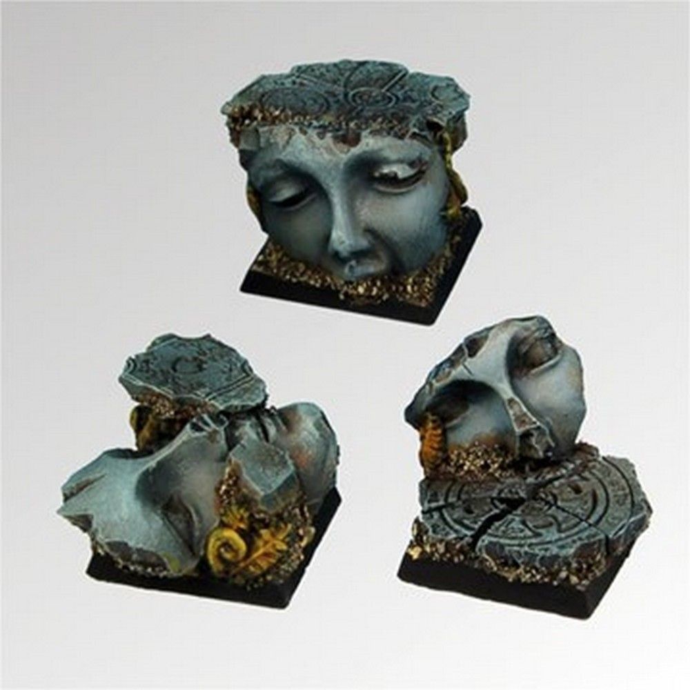 Ancient Ruins 25 mm square bases (3) Scibor Miniatures BSAN0013 ...