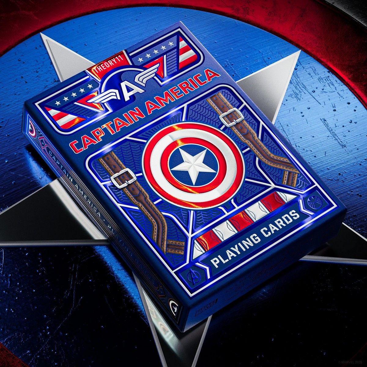 Captain America Playing Cards - Theory11 Theory11 CAP-AMERICA-DECK ...