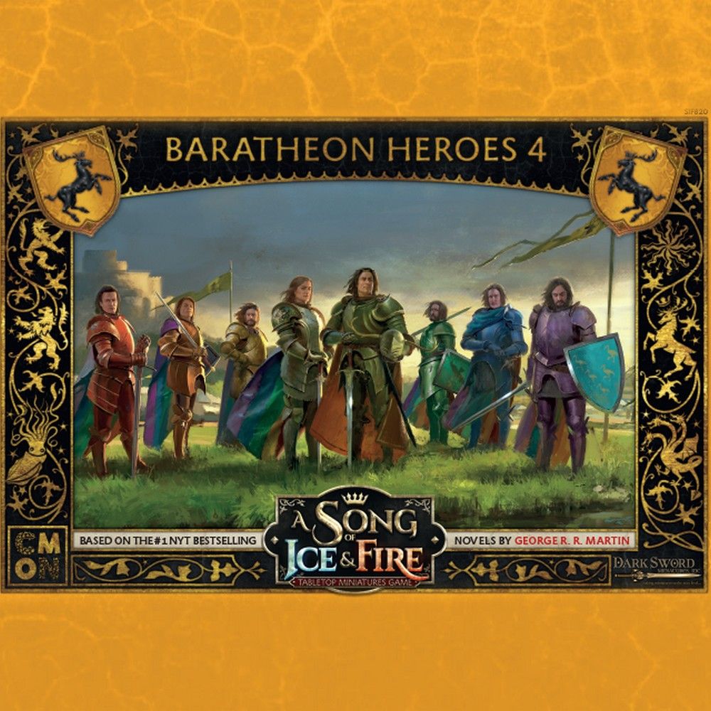 A Song of Ice and Fire: Baratheon Heroes 4 Cool Mini Or Not CMNSIF820 ...