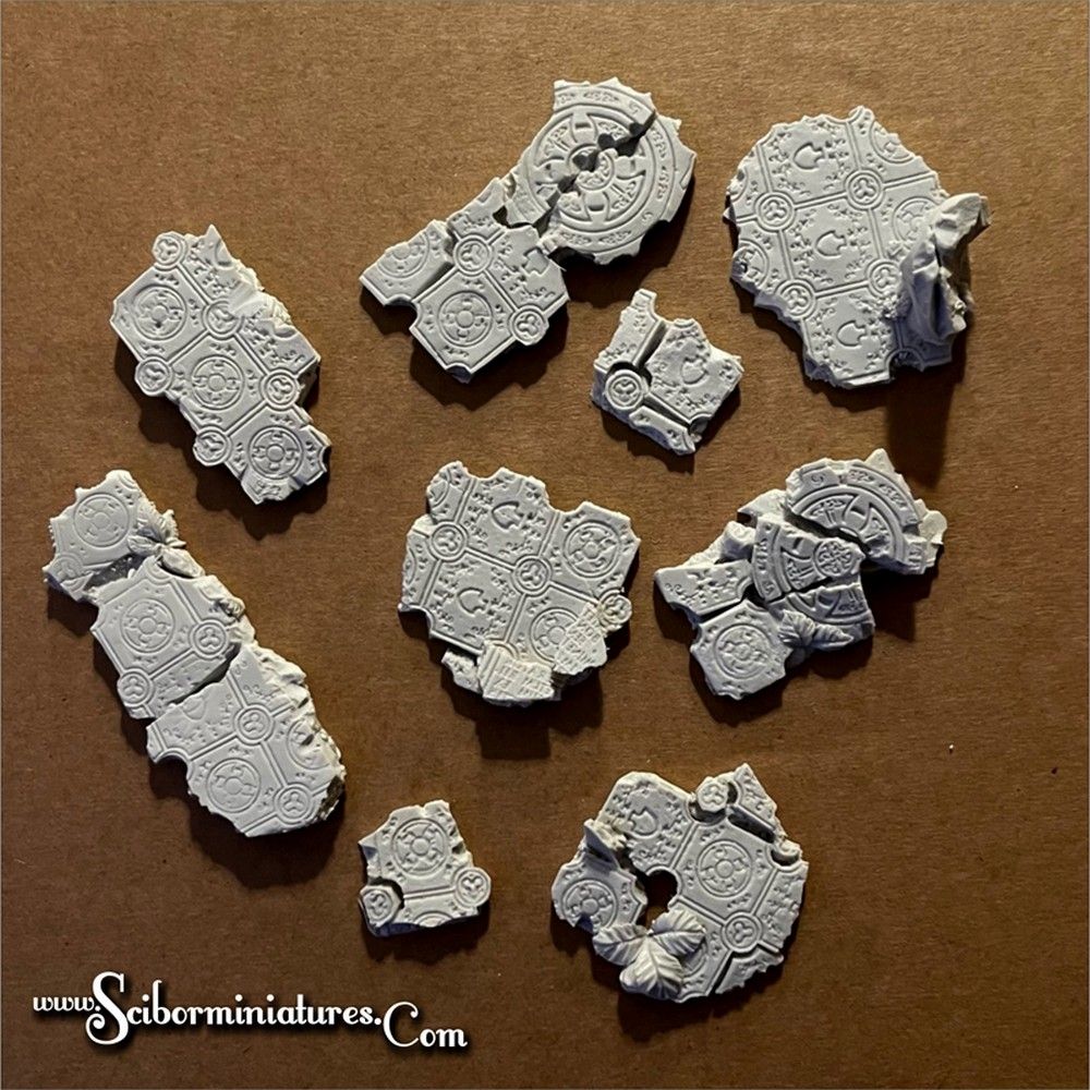 Basing Kit Ruins Plates Set 3 CPBK0250 | Wayland Games