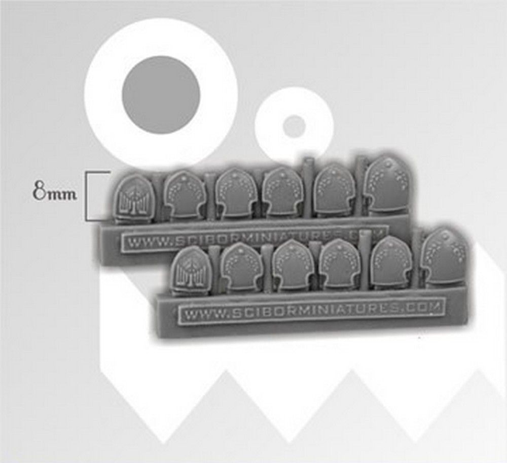 Small Decorated Shields Scibor Miniatures CPSH0019 | Wayland Games