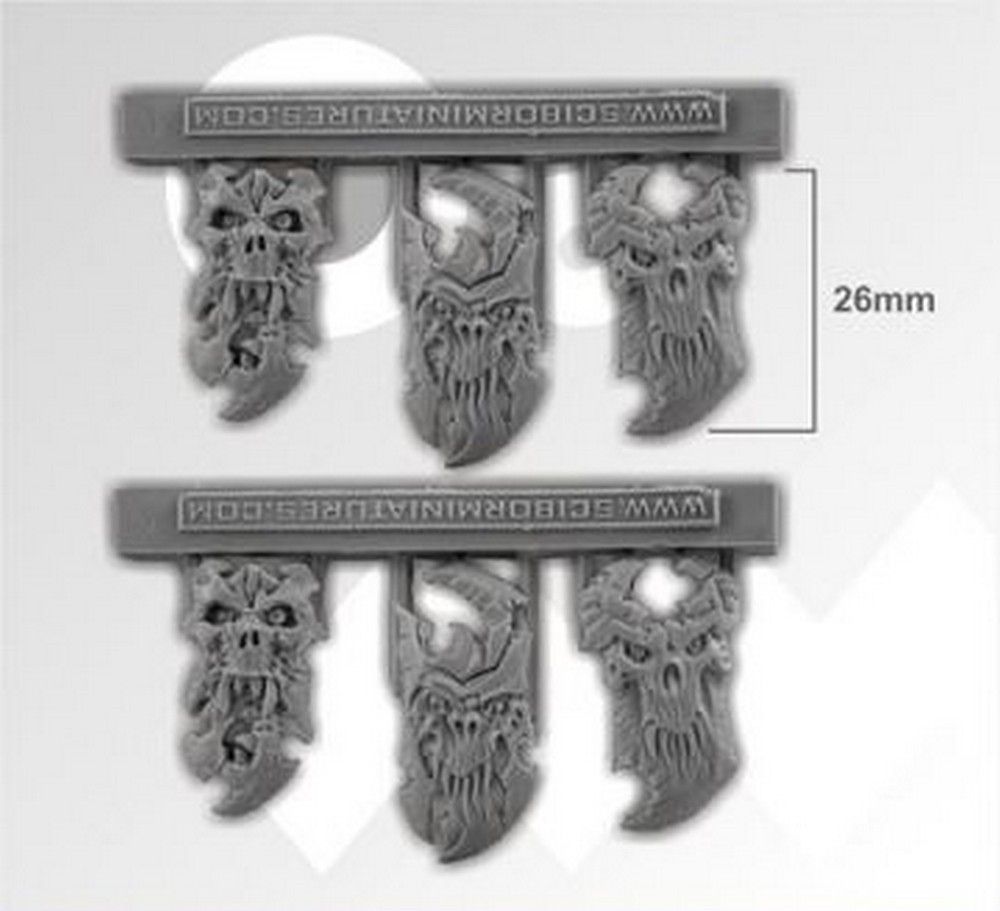 Demon Shields Set 2 Scibor Miniatures CPSH0214 | Wayland Games