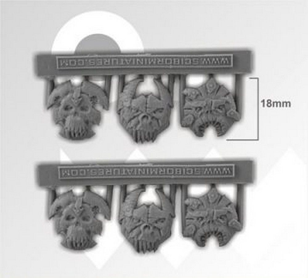Demon Shields Set 3 Scibor Miniatures CPSH0215 | Wayland Games