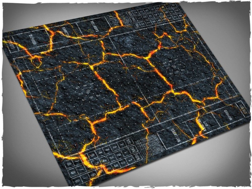 Deep-Cut Studio Inferno Themed Blood Bowl Mousepad Game Mat | Wayland Games