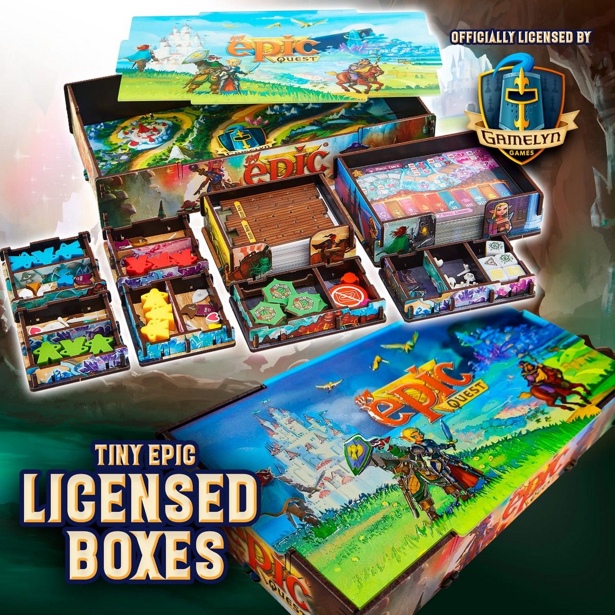 Tiny Epic Quest - e-Raptor Storage Box UV Poland Games 5905358892985 | Wayland Games