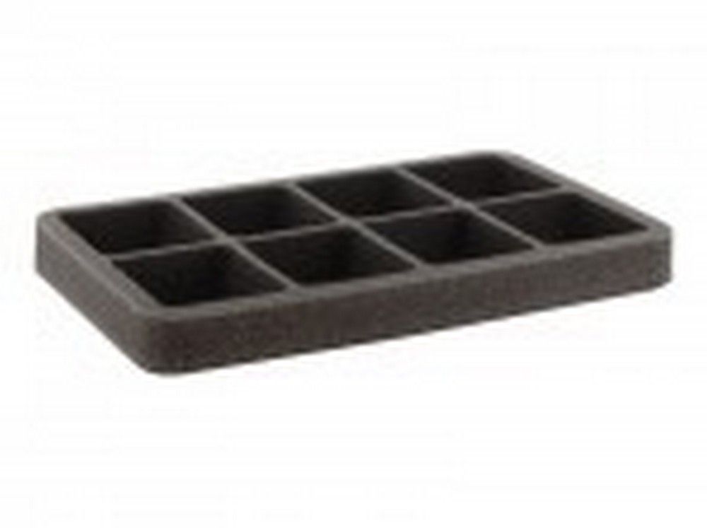 35mm (14 inch) half-size Figure Foam Tray with base 8 large FOW Bases ...