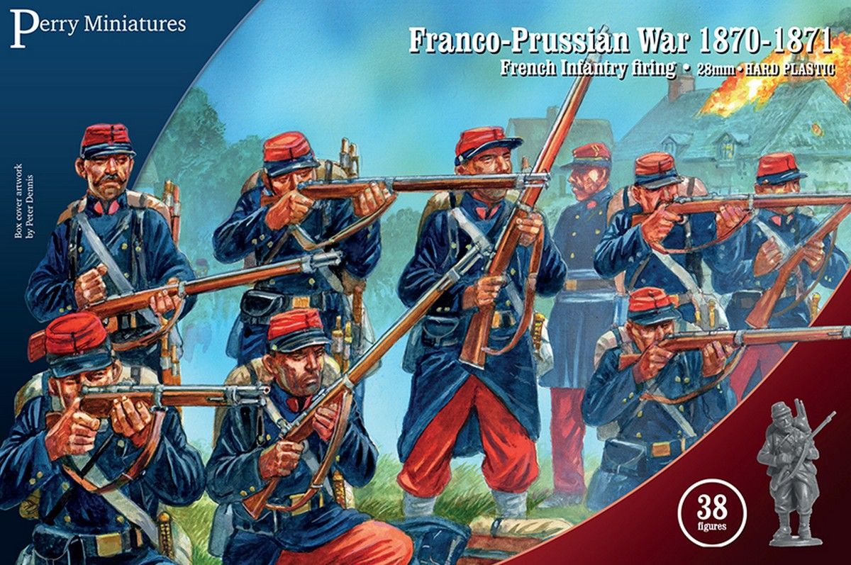 Franco-Prussian War French Infantry Firing Perry Miniatures FRE2 ...