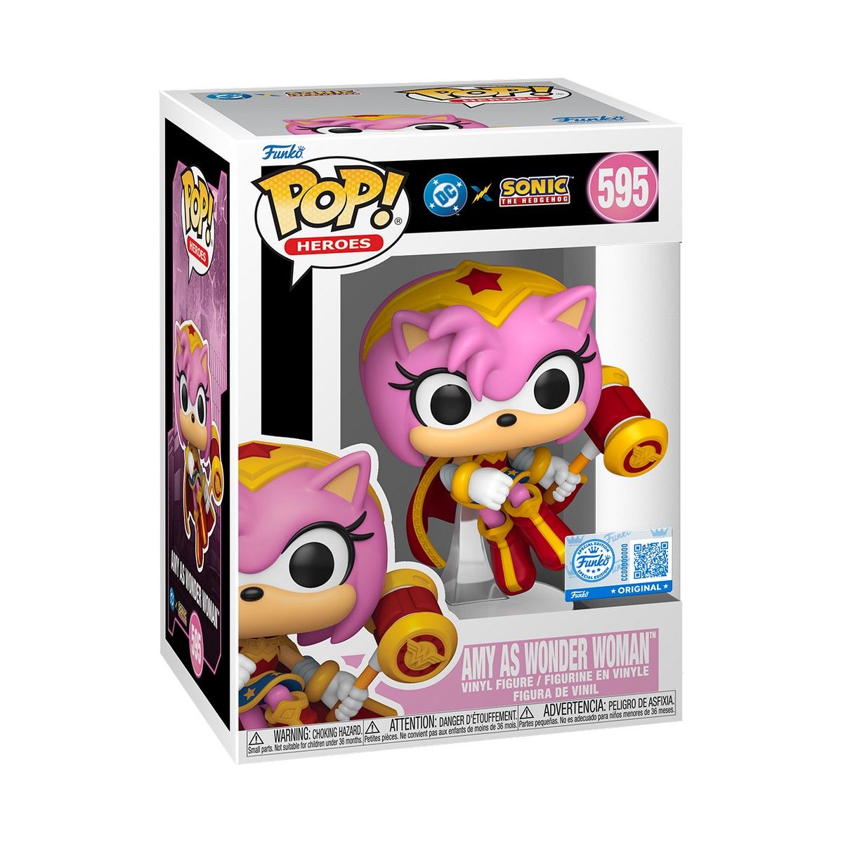 Amy as Wonder Woman - DC x Sonic the Hedgehog - Funko POP! Heroes (595 ...