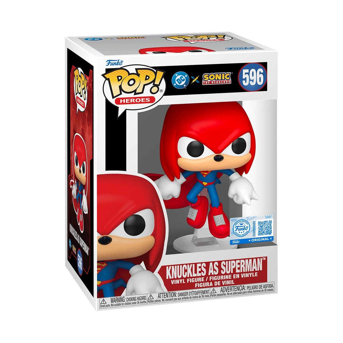 Knuckles as Superman - DC x Sonic the Hedgehog - Funko POP! Heroes (59 ...