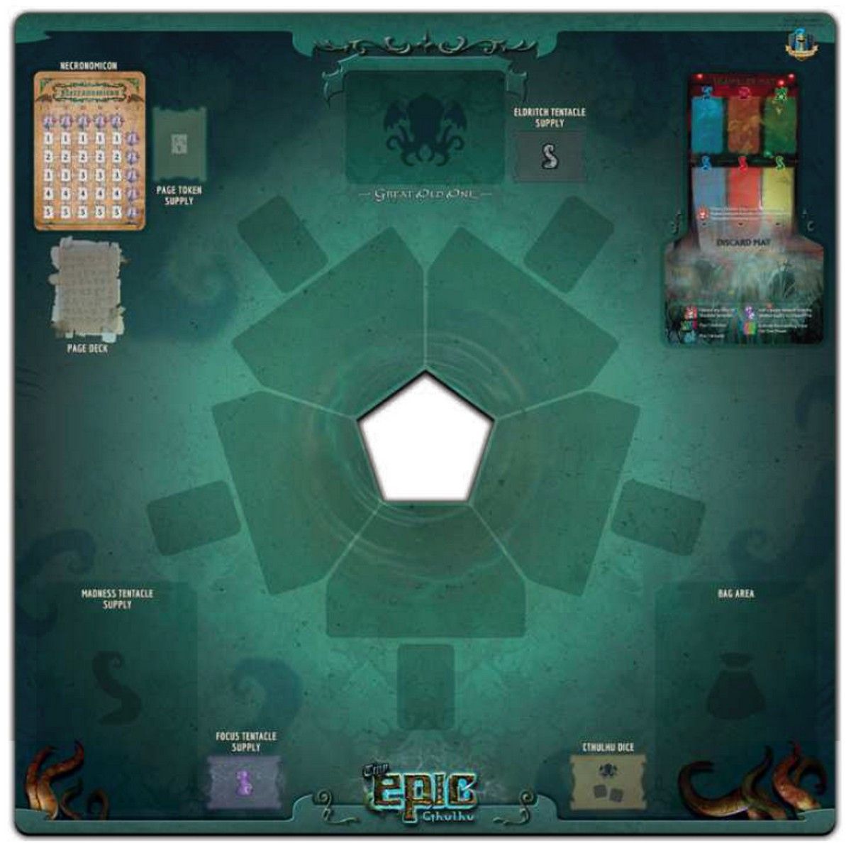 Tiny Epic Cthulhu: Game Mat Gamelyn Games GLGTECtA01 | Wayland Games