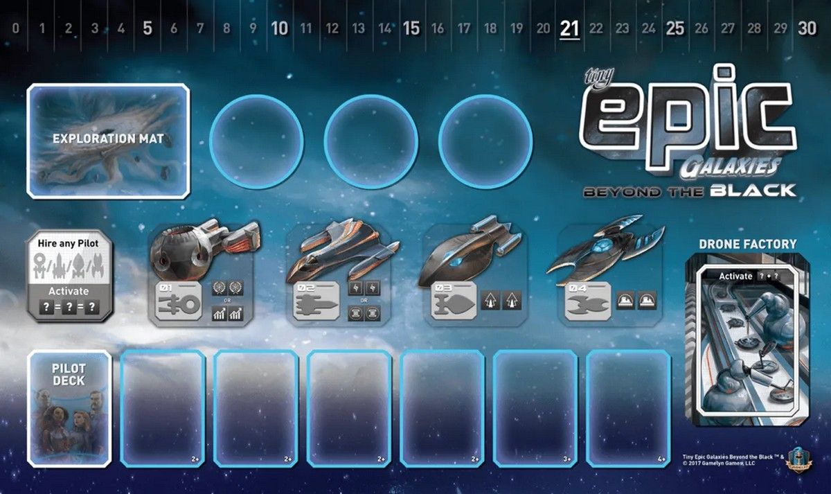 Tiny Epic Galaxies: Beyond the Black Game Mat GLGTEGBTBA01 | Wayland Games
