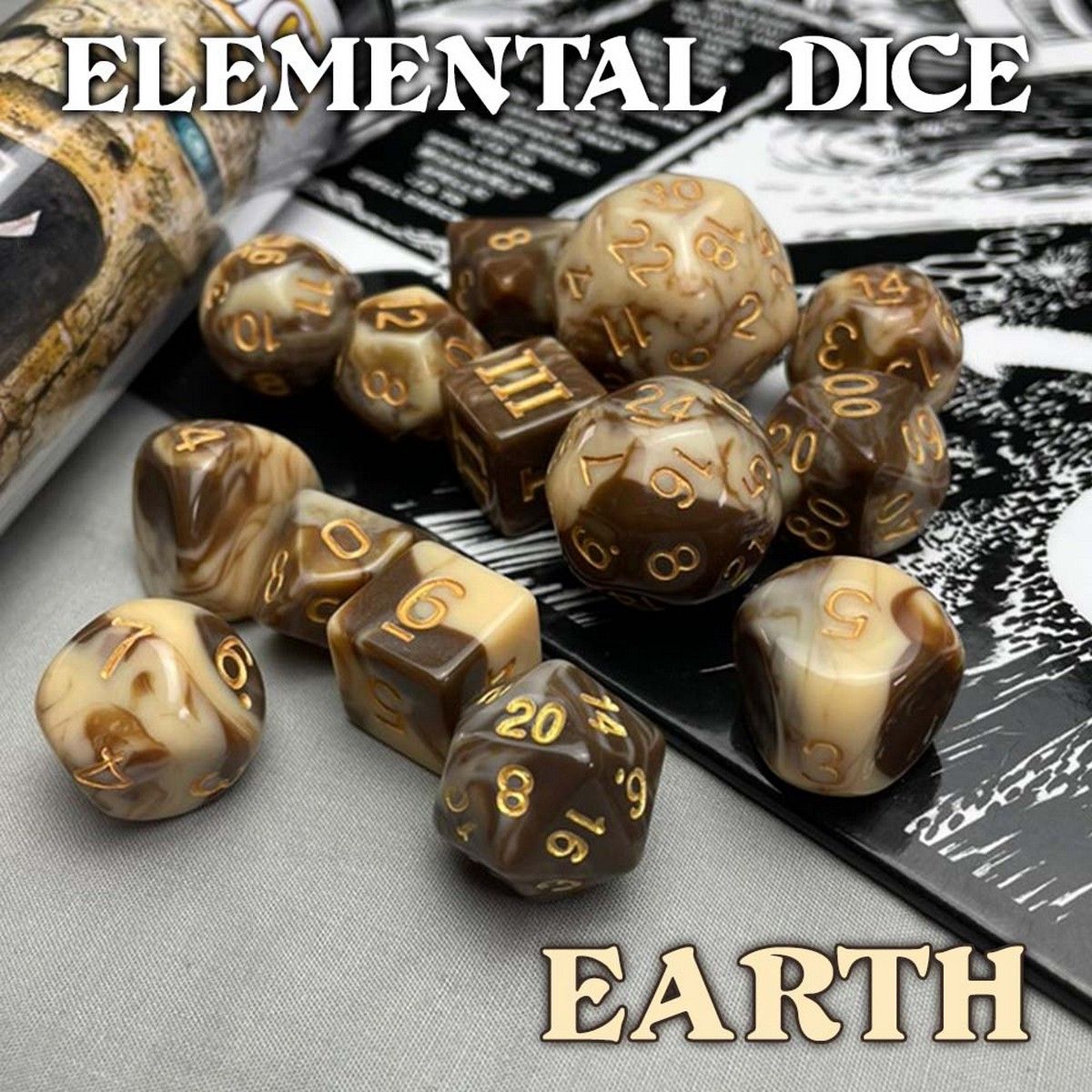 Dungeon Crawl Classics: Earth Elemental Dice Set GMG6079 | Wayland Games
