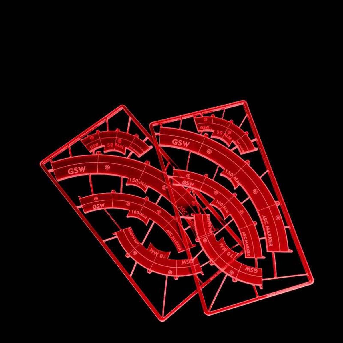 Legion Arc-Shaped Line of Fire Markers - Red Green Stuff World ...