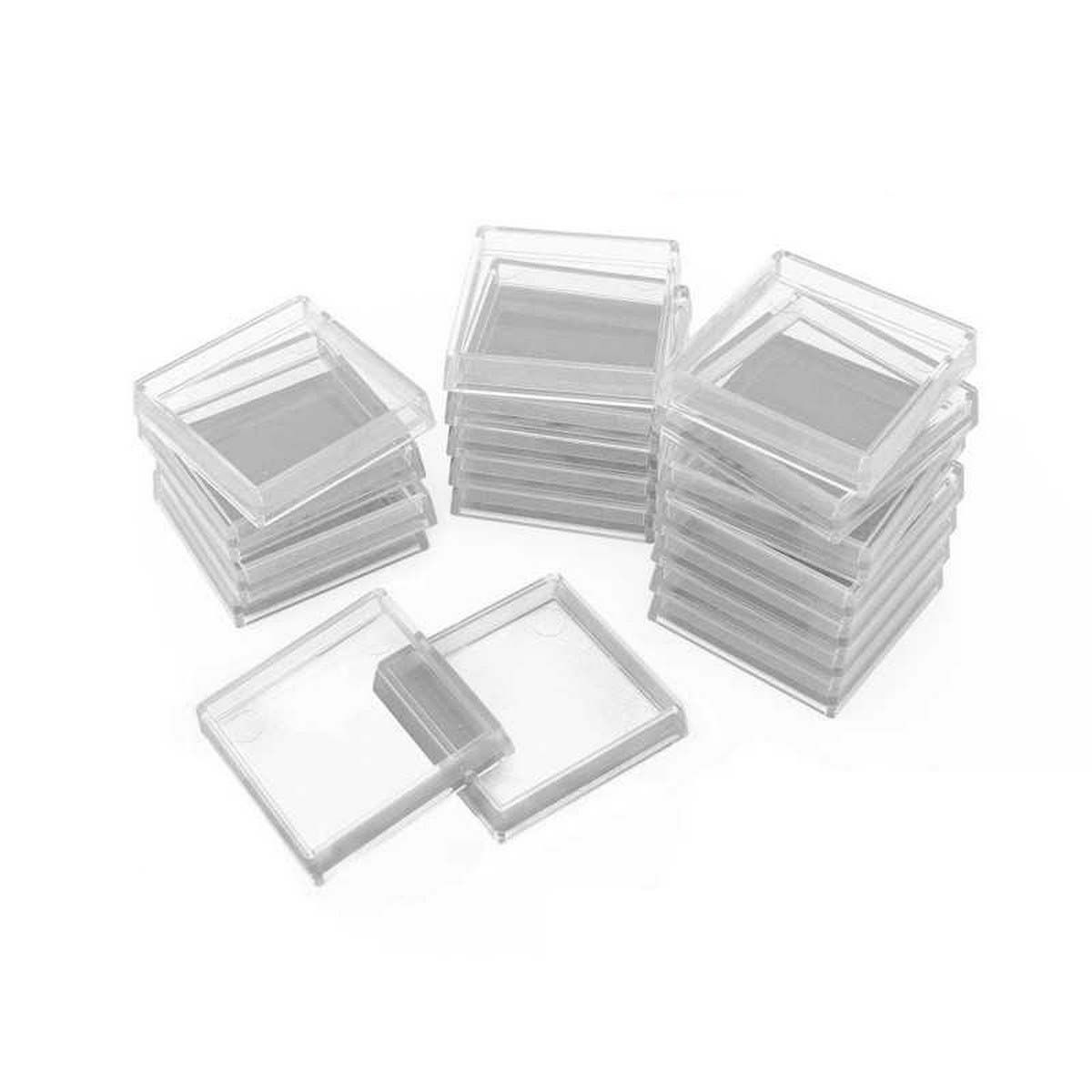 Plastic Clear Square Hollow Base 25mm Green Stuff World | Wayland Games