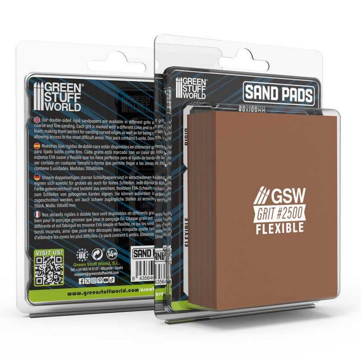 Flexible Sanding Pads 2500 Grit Green Stuff World 8435646531144ES ...