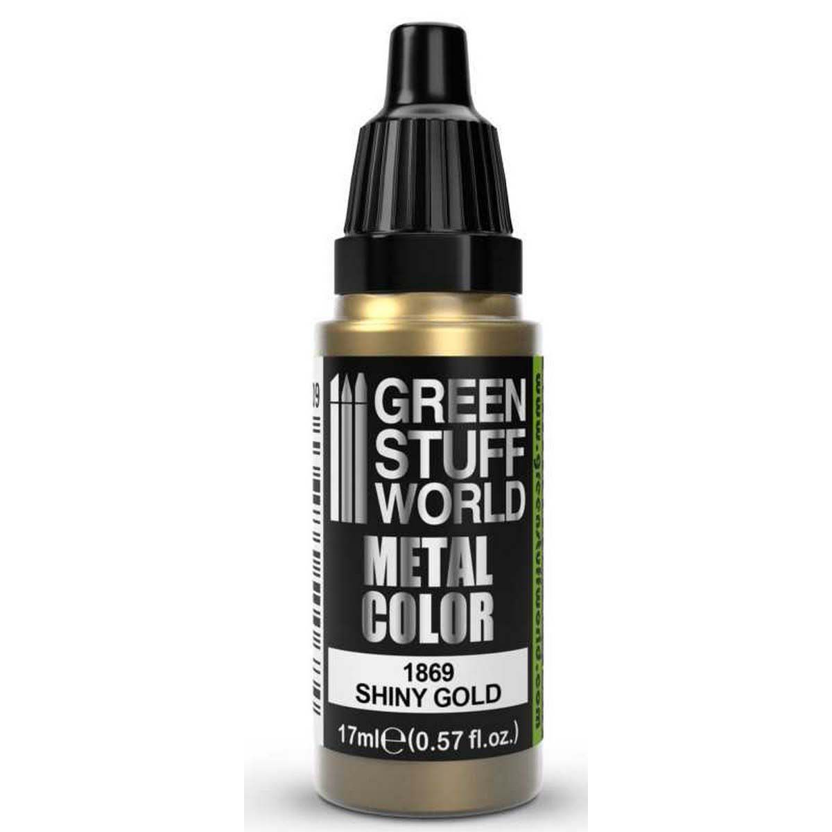 Metallic Paint Shiny Gold Green Stuff World 8436574502282ES | Wayland Games