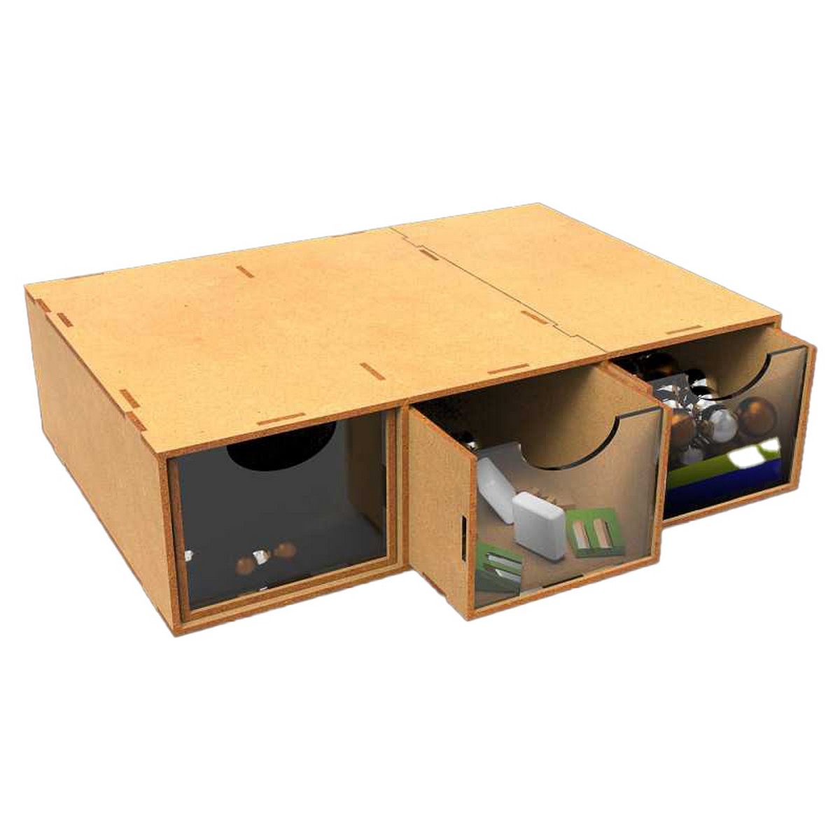 Modular Set 3x Drawers Green Stuff World 8436574505290ES | Wayland Games