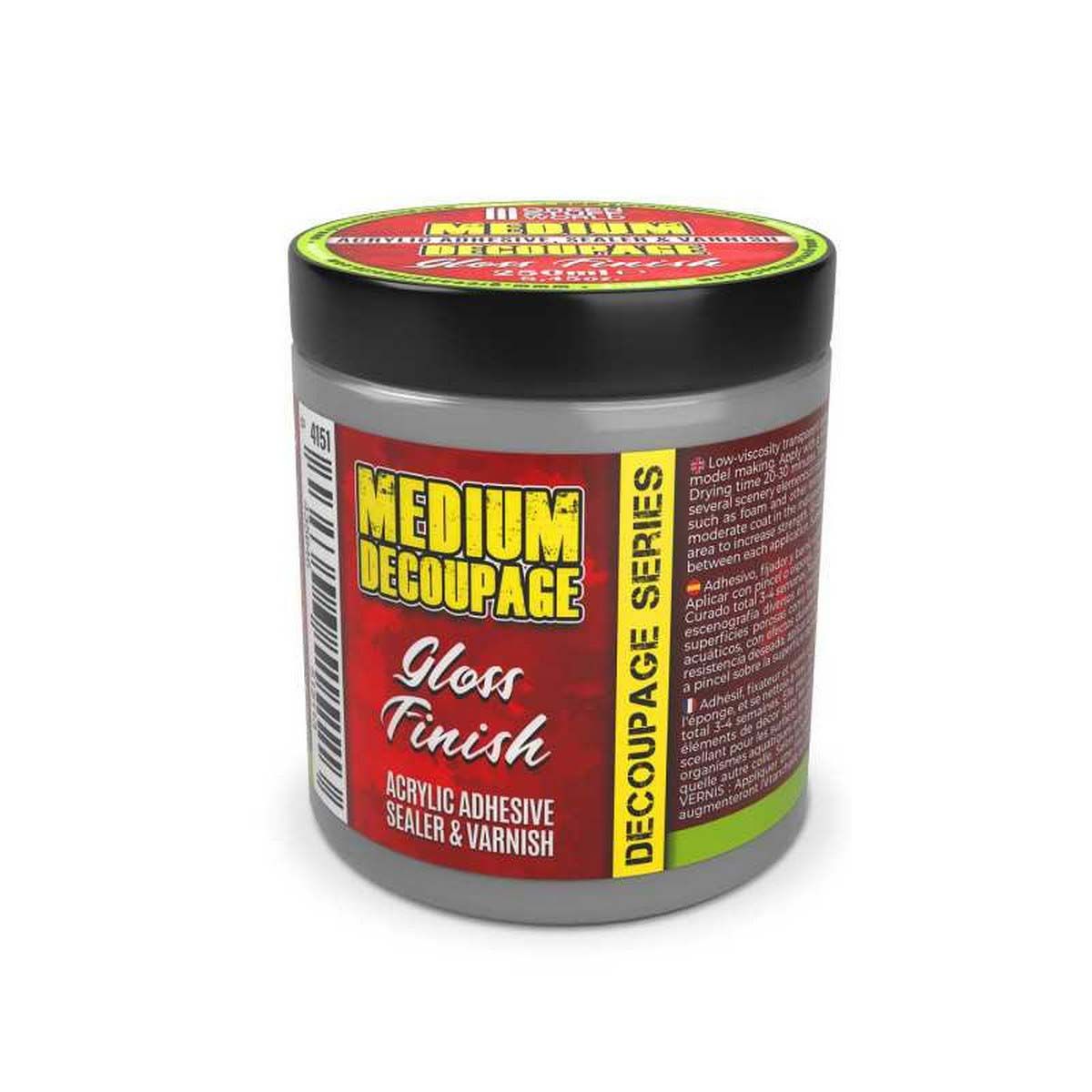 Decoupage Medium Gloss 250ml Green Stuff World 8435646515113ES ...