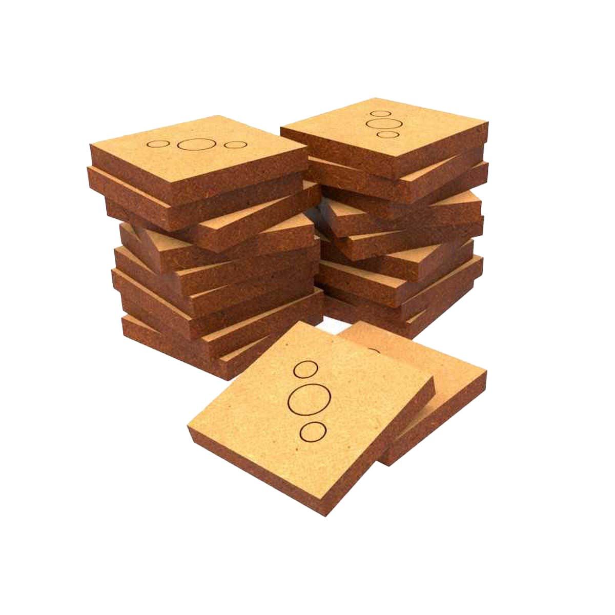 MDF Bases - Square 20mm Green Stuff World 8436554366415ES | Wayland Games