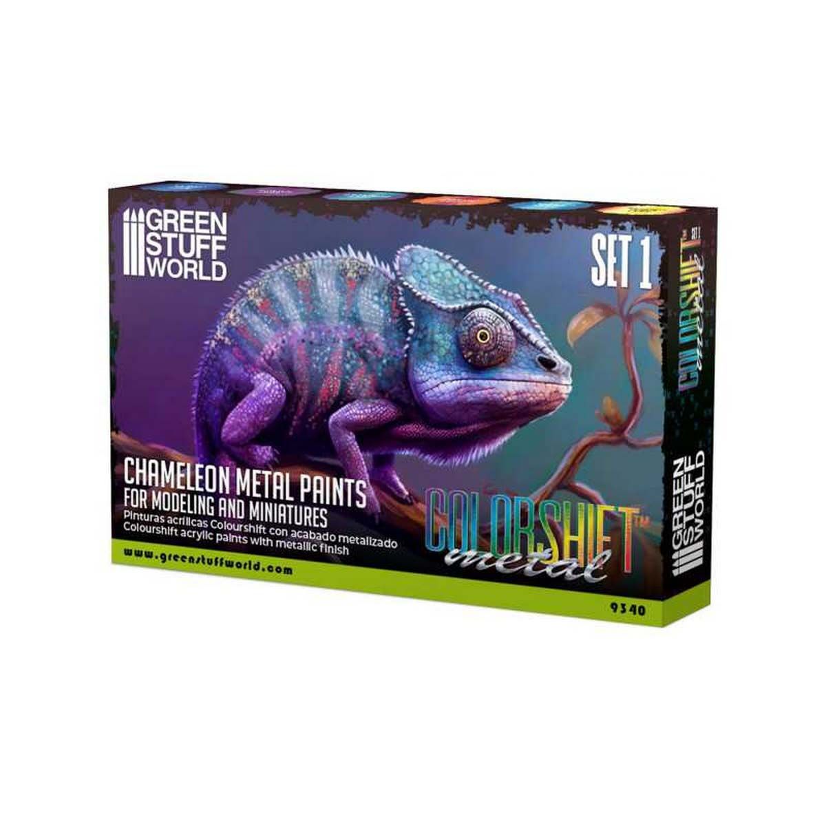 Chameleon Acrylic Paint Set 1 Green Stuff World 8436554368396ES ...