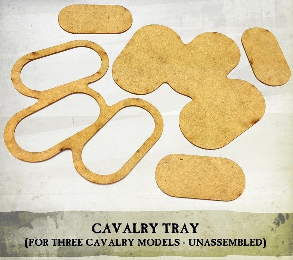 3x Cavalry Tray (for 3 Cavalry Models) Kromlech KHBAS013 | Wayland Games