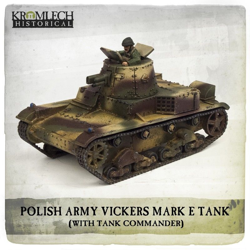 Polish Army 7TP tank with Commander Kromlech KHWW2038 | Wayland Games