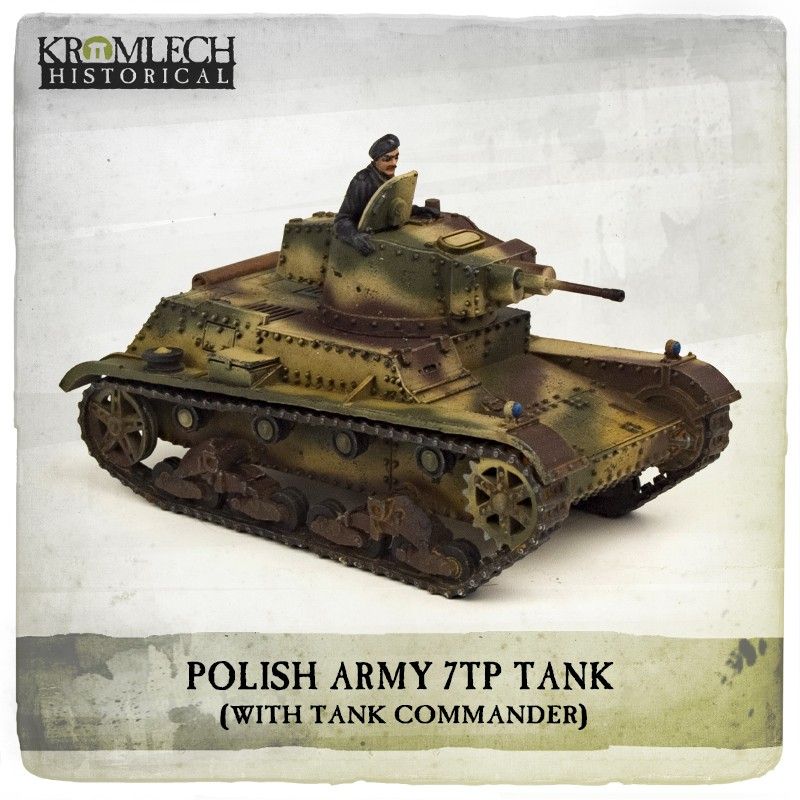 Polish Army Vickers Mark E Type B tank with Commander Kromlech ...