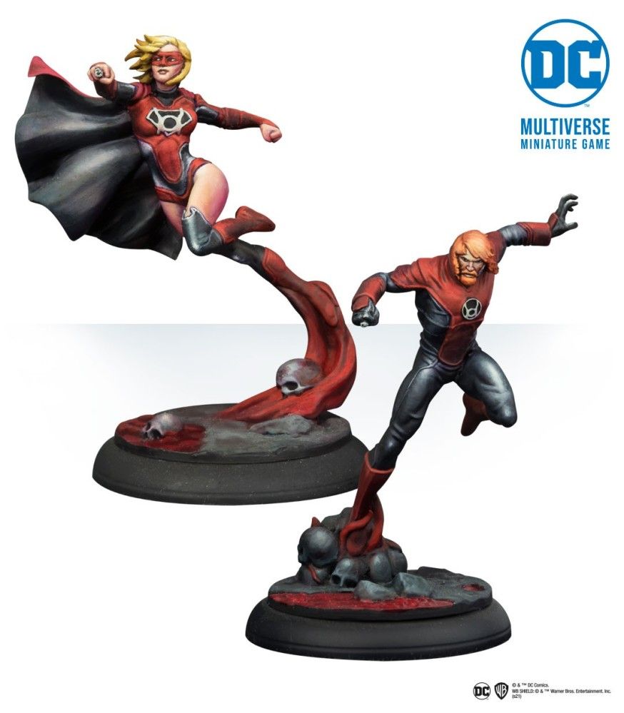 Supergirl & Guy Gardner - Rage Driven Knight Models DCUN086 | Wayland Games