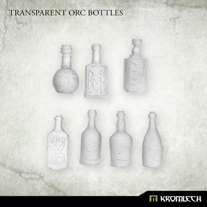 Transparent Orc Bottles (14) Kromlech KRBK089 | Wayland Games