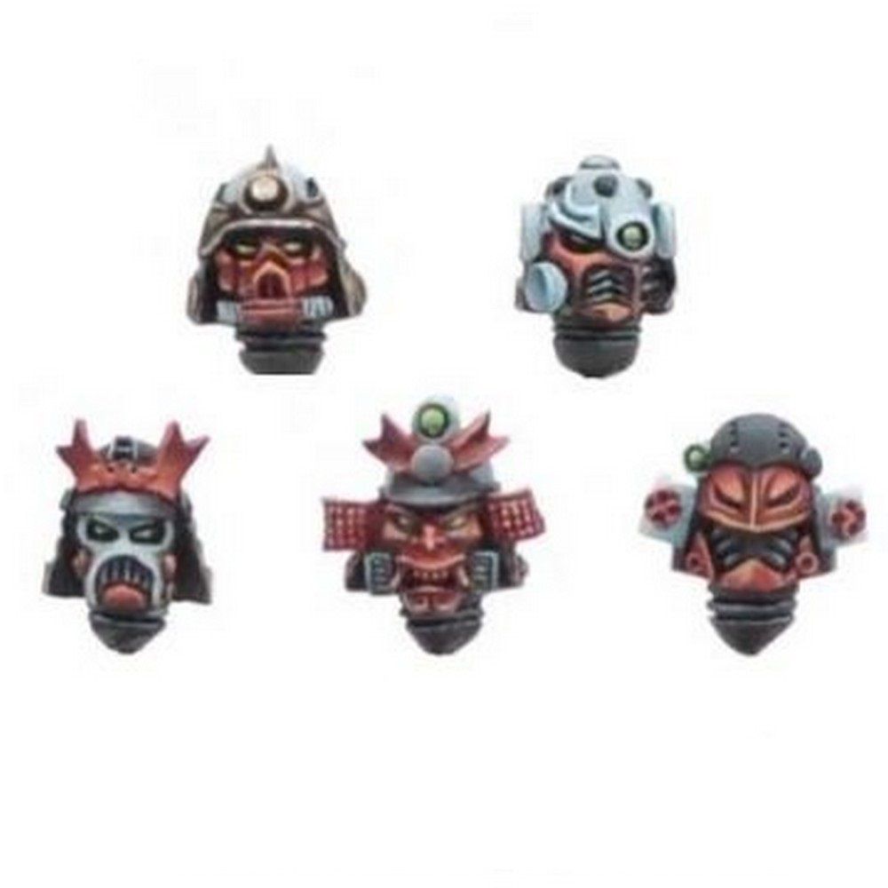 Cyber Samurai Heads Kromlech KRCB027 | Wayland Games