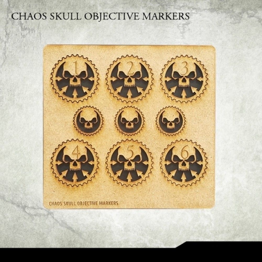 Chaos Skull Objective Markers Kromlech KRGA047 | Wayland Games