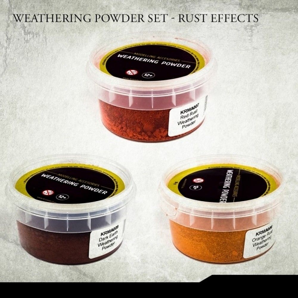 Weathering Powder Set Rust Effects Kromlech KRMA016 | Wayland Games