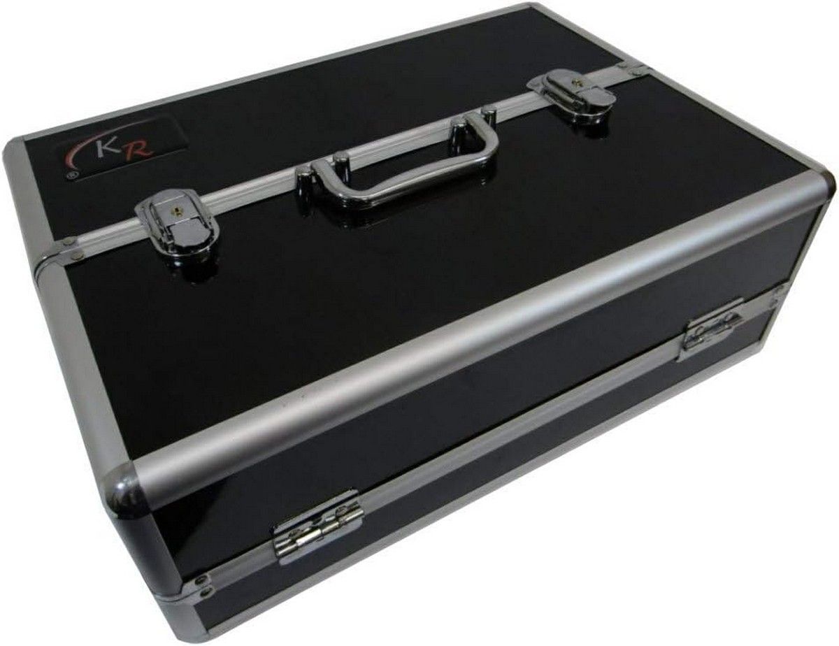 Quarter Aluminium Case With Double Lid - Black KR Multicase DLQ-B ...