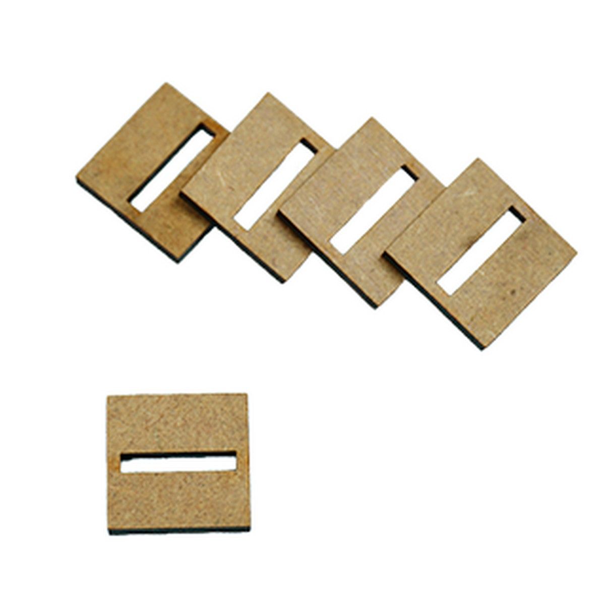 MDF Base Square with Slit 20x20mm Kraken KWG0569 | Wayland Games