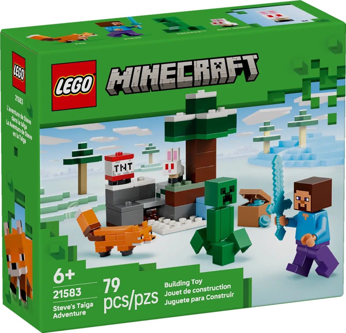 Steve's Taiga Adventure LEGO Minecraft 21583 | Wayland Games