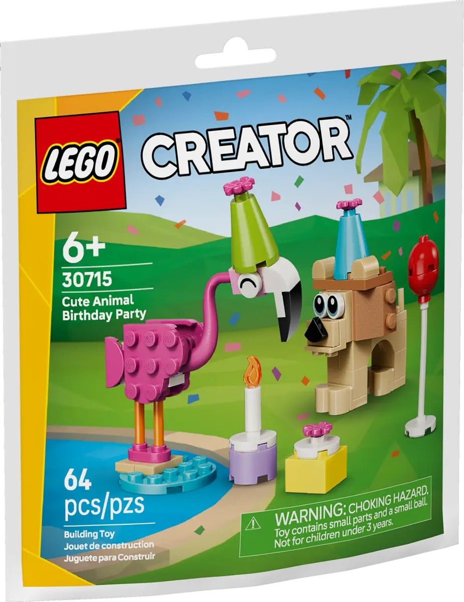 Cute Animal Birthday Party LEGO Creator 3-in-1 30715 | Wayland Games