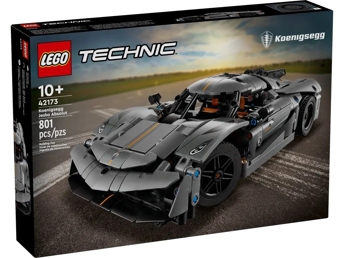 Koenigsegg Jesko Absolut Grey Hypercar LEGO Technic 42173 | Wayland Games