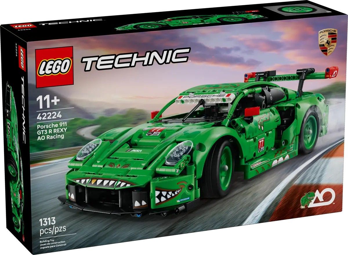 Porsche 911 GT3 R REXY AO Racing Car LEGO Technic 42224 | Wayland Games