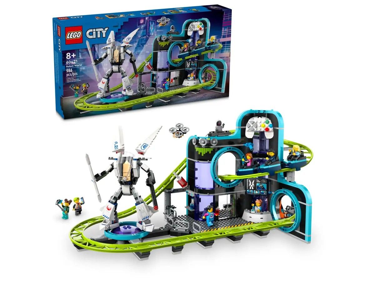 Robot World Roller-Coaster Park LEGO City 60421 | Wayland Games