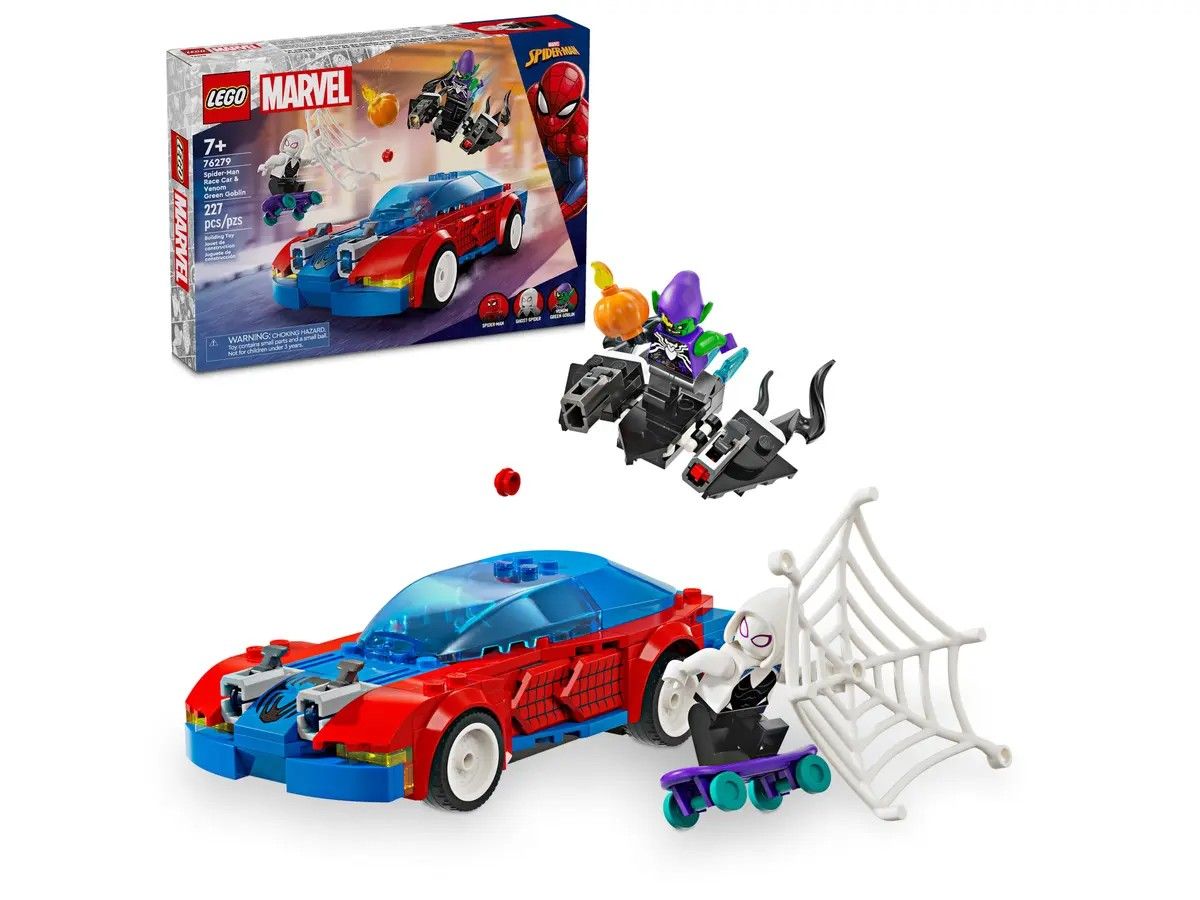 Spider-Man Race Car & Venom Green Goblin LEGO Marvel 76279 | Wayland Games